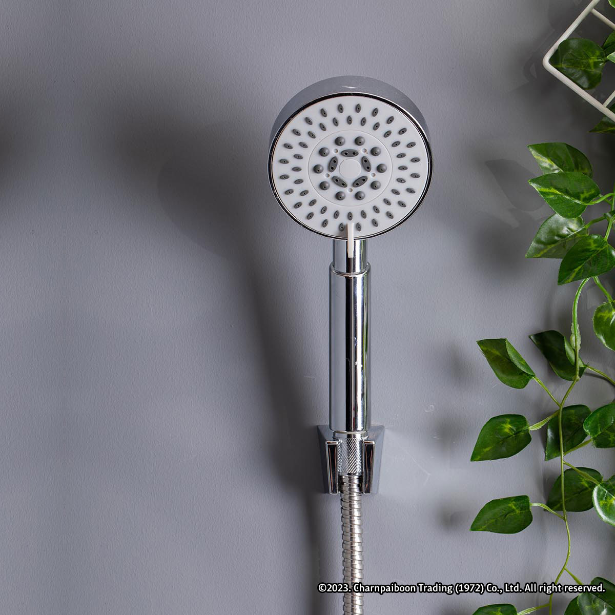 ฝักบัวมือ 5 ระบบพร้อมสายและขอแขวน Hamony - CharnPaiboon