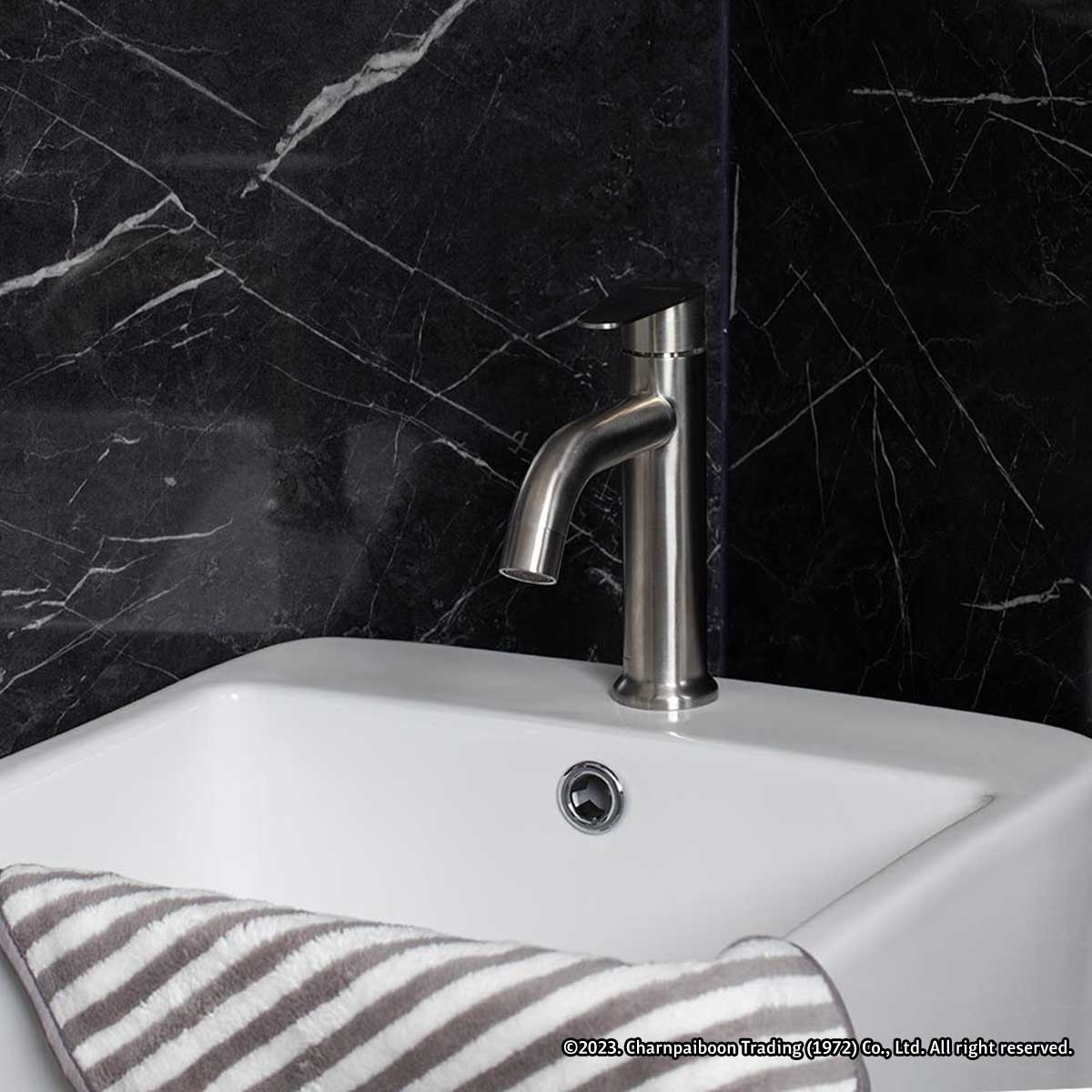 ก็อกล้างหน้าน้ำเย็น สแตนเลส 304 ALL - CharnPaiboon