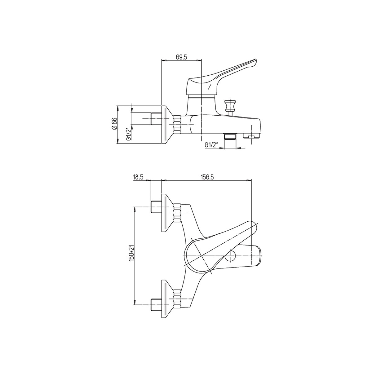 ก็อกผสม ลงอ่างPILOT - CharnPaiboon