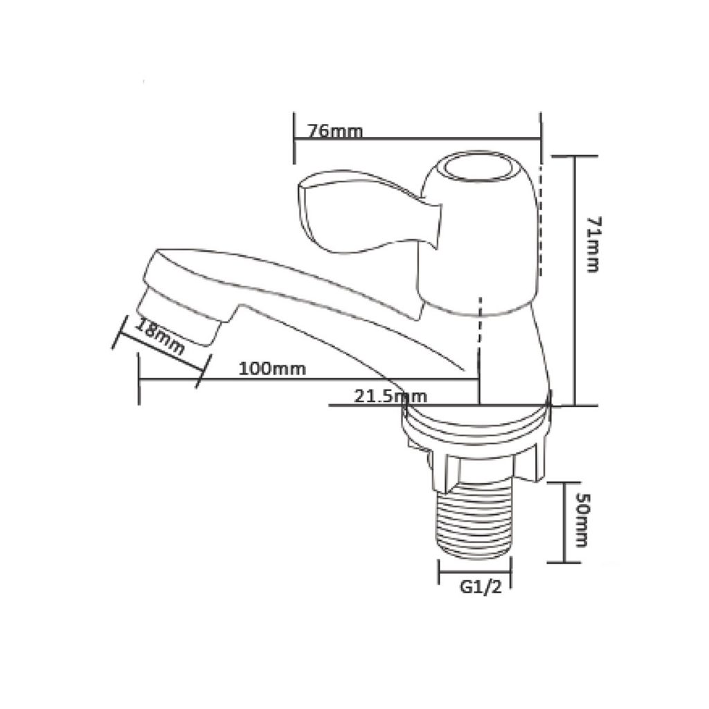 ก็อกล้างหน้า 60A4884 พร้อมอุปกรณ์ 4 ชิ้น - CharnPaiboon
