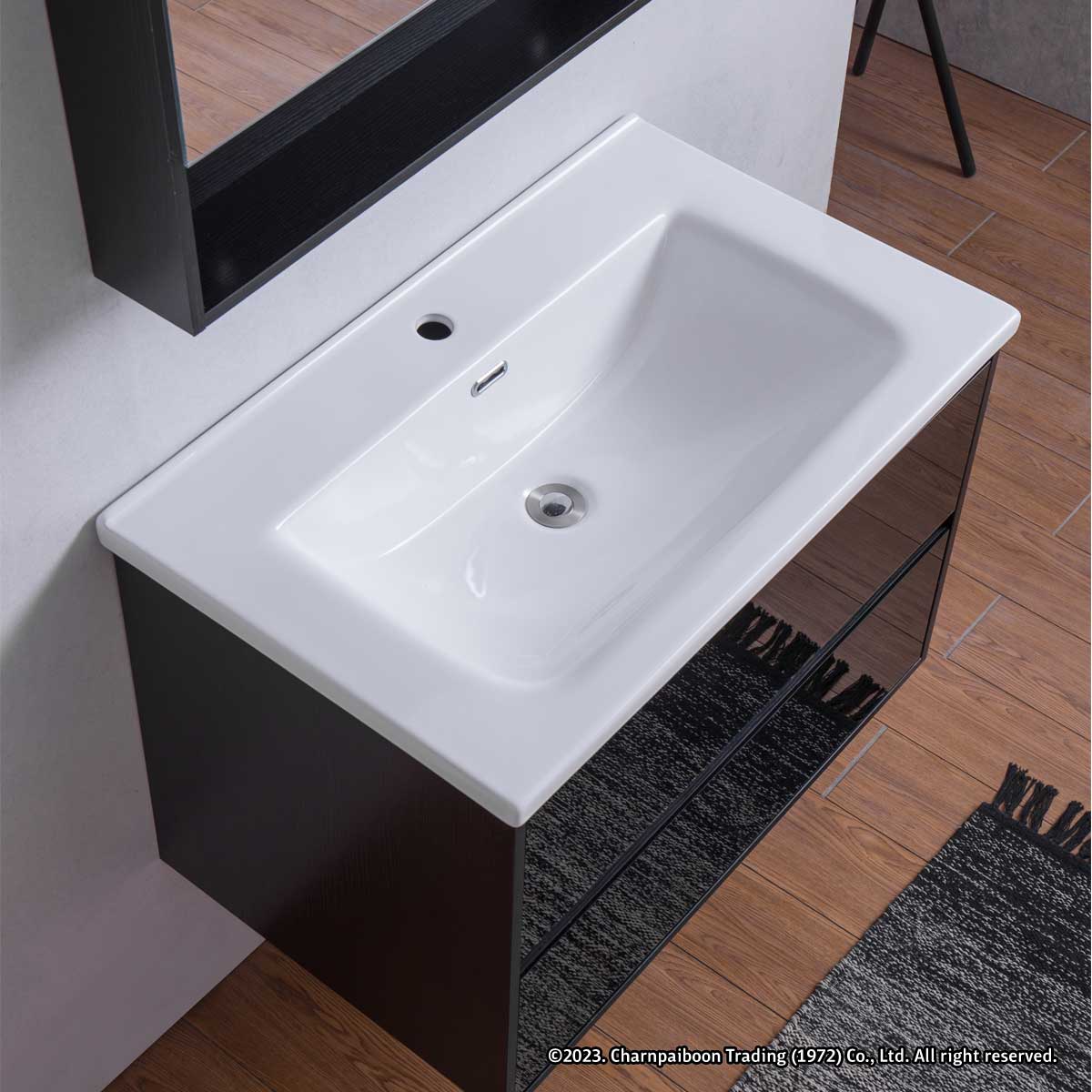 ชุดอ่างล้างหน้าพร้อมตู้เก็บของ ลิ้นชัก ขนาด 80 ซม. - CharnPaiboon