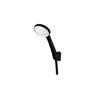 ฝักบัวมือพร้อมสายและขอแขวนครบชุด ดำ - CharnPaiboon