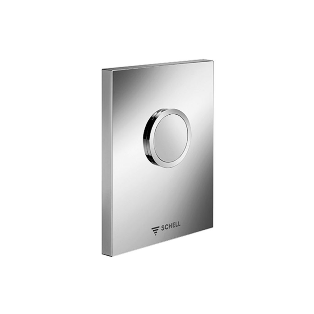 แป้นกดพร้อมไส้วาล์ว สีโครเมียม สำหรับปัสสาวะชาย - CharnPaiboon