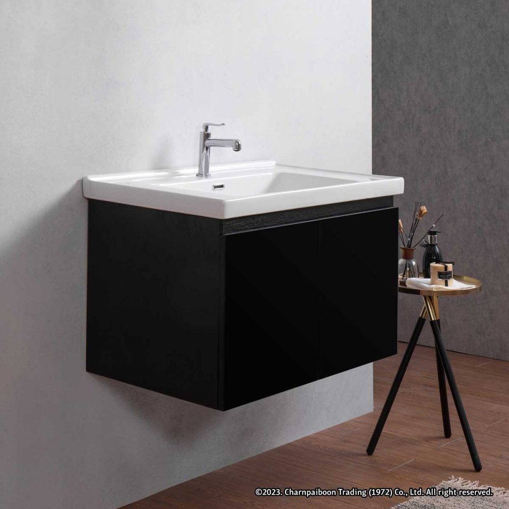 ชุดอ่างล้างหน้าพร้อมตู้เก็บของ 80 ซม. - CharnPaiboon