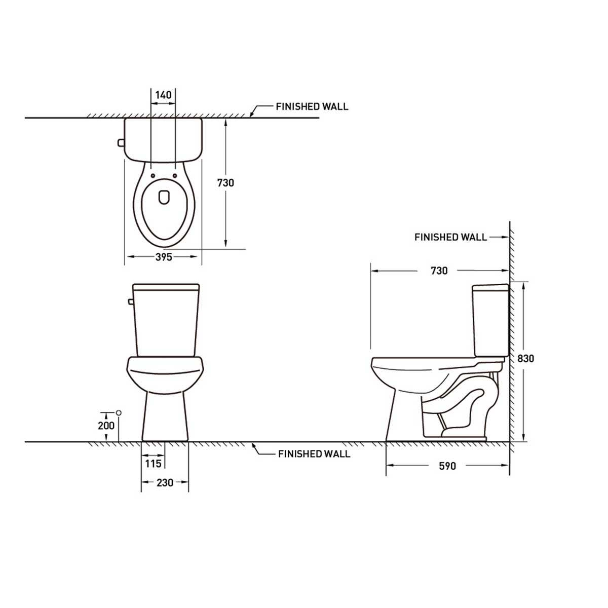 สุขภัณฑ์สองชิ้น - CharnPaiboon