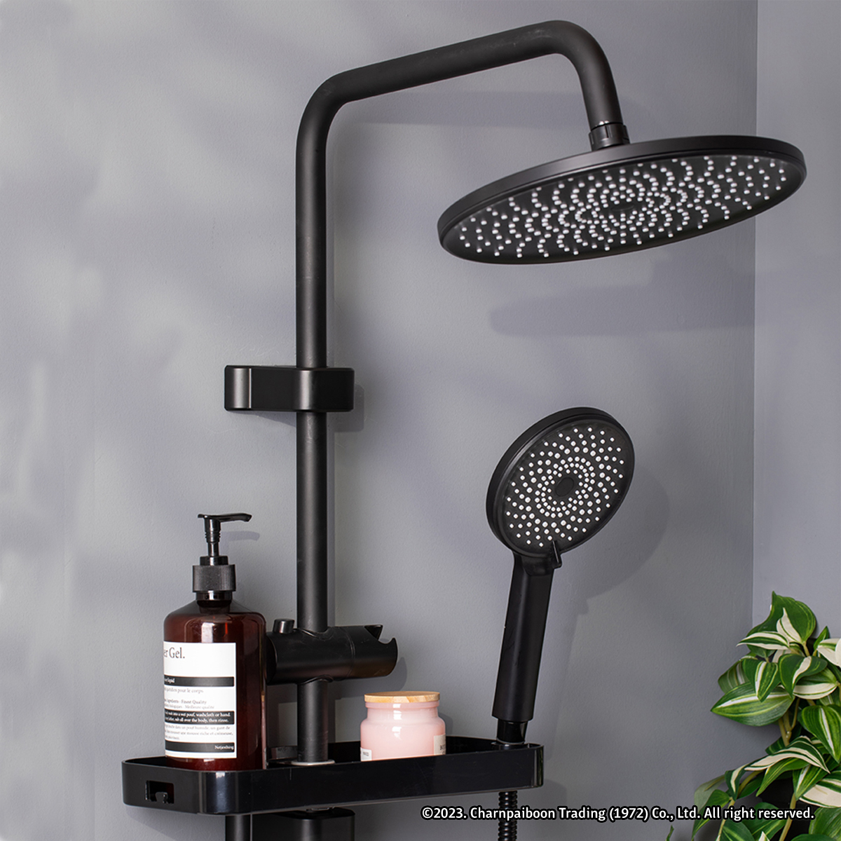 เรนชาวเวอร์ MATT BLACK - CharnPaiboon