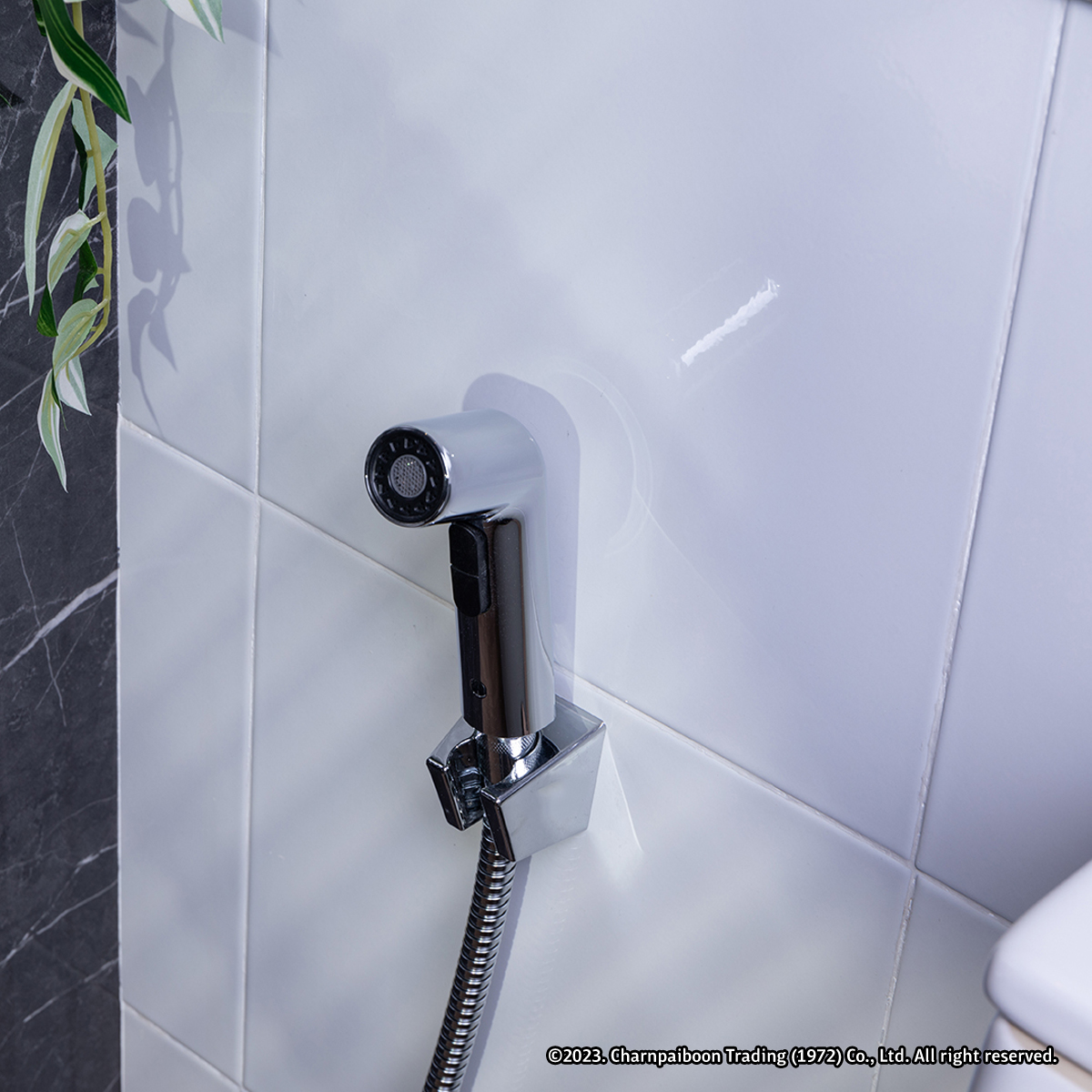 สายฉีดชำระพร้อมสายและขอแขวน DOUBLE - CharnPaiboon