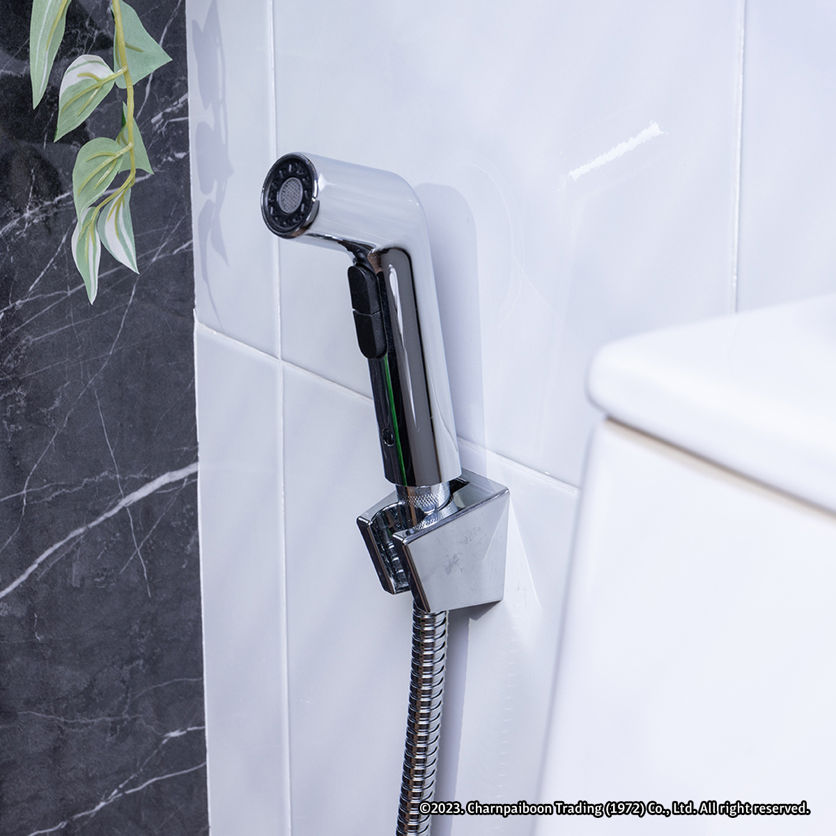 สายฉีดชำระพร้อมสายและขอแขวน DOUBLE - CharnPaiboon