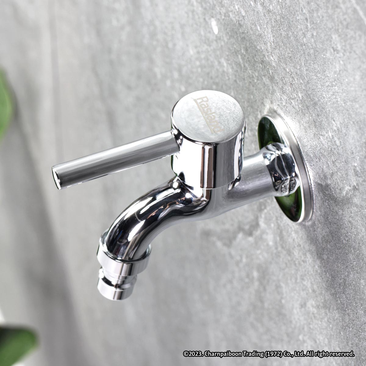 ก๊อกคอสั้น สแตนเลส 304 แบบเงา - CharnPaiboon