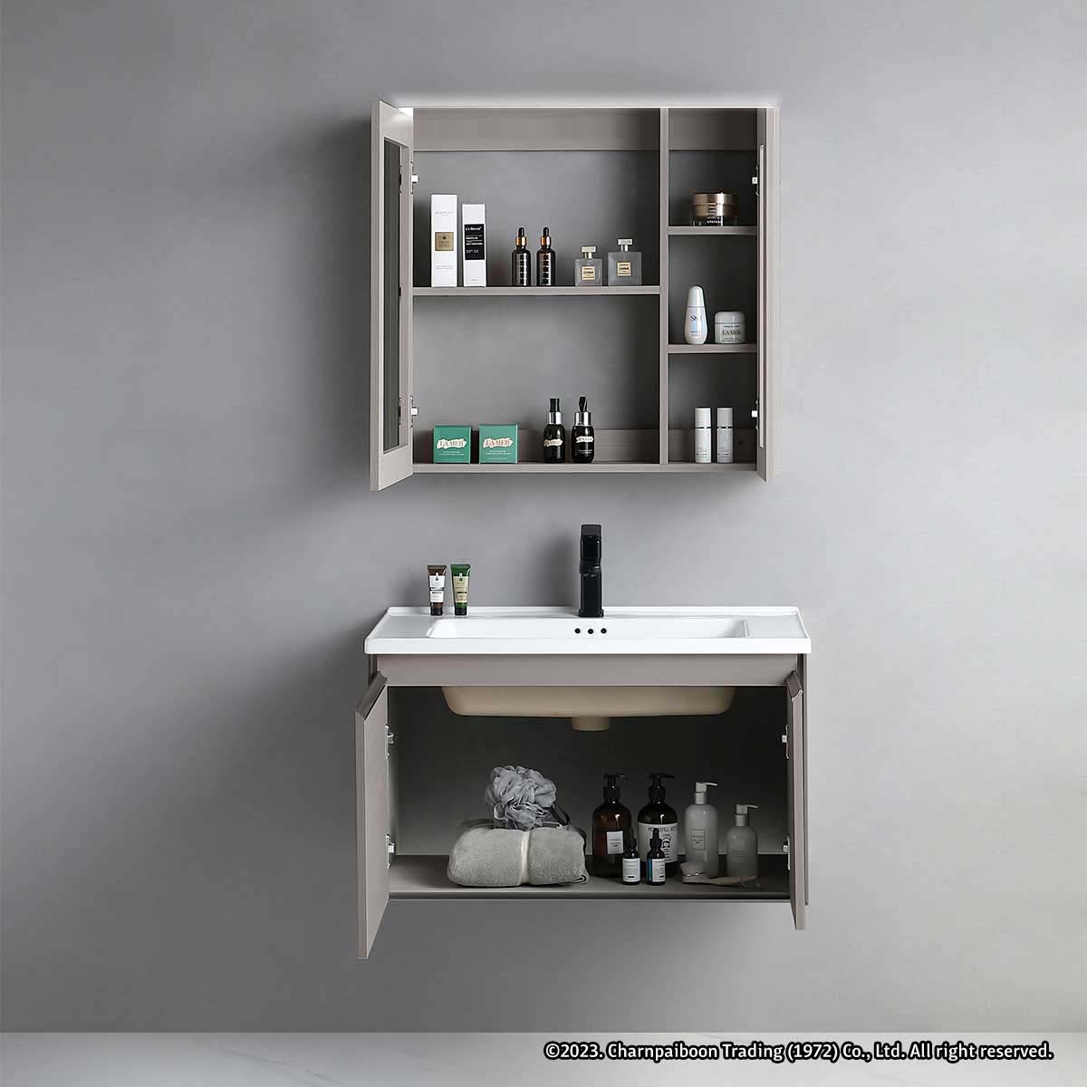 ตู้กระจกเก็บของ ขนาด 60 ซม. - CharnPaiboon