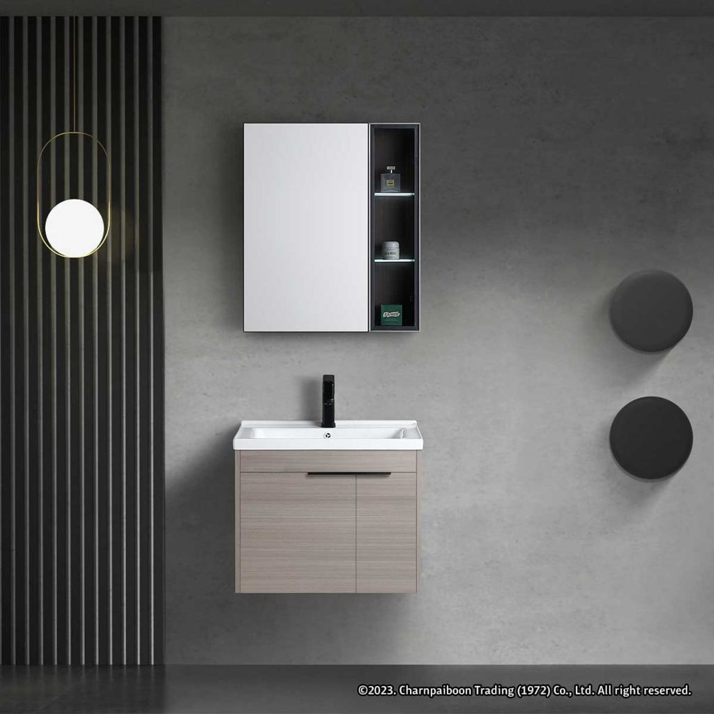 ตู้กระจกเก็บของ ขนาด 60 ซม - CharnPaiboon