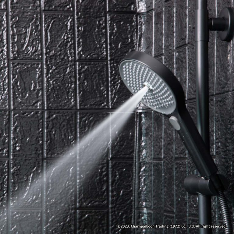 ชุดเรนชาวเวอร์น้ำอุ่น/น้ำเย็น MATT BLACK - CharnPaiboon